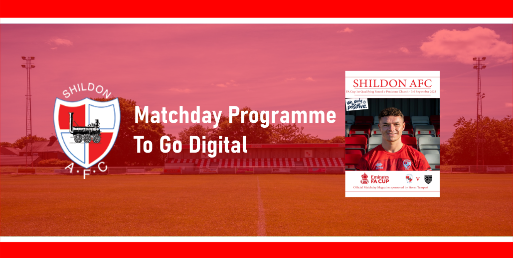 Matchday Programme to go Digital – Shildon AFC